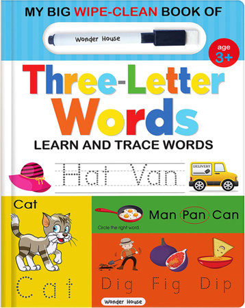 My Big Wipe And Clean Book of Three Letter Words for Kids : Learn And ...