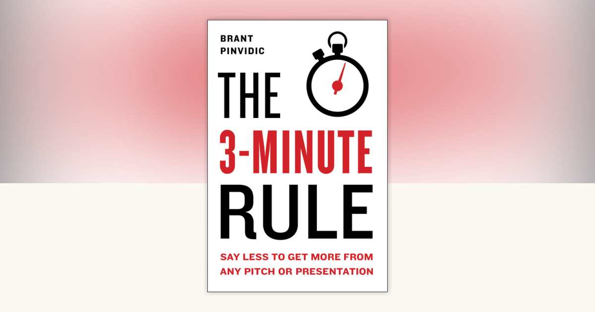 The 3-Minute Rule by Brant Pinvidic: 9780525540724 | PenguinRandomHouse ...