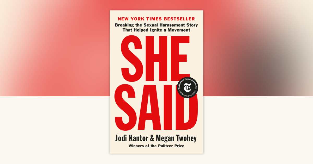 She Said by Jodi Kantor, Megan Twohey: 9780525560364 ...