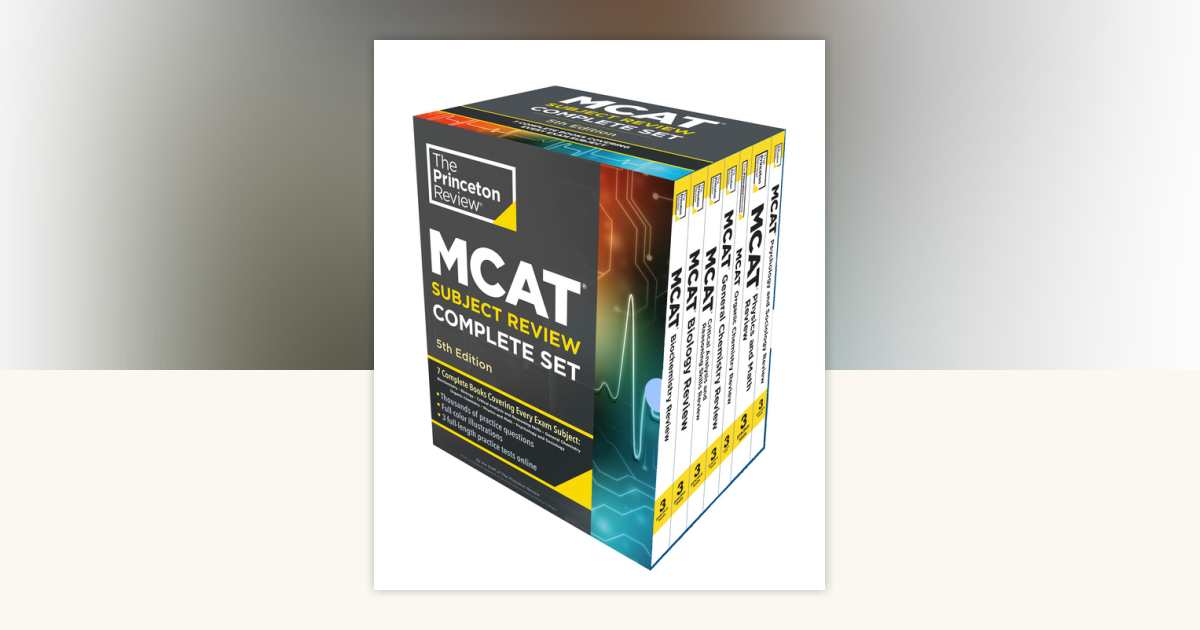Princeton Review MCAT Subject Review Complete Box Set, 5th Edition by The Princeton Review ...