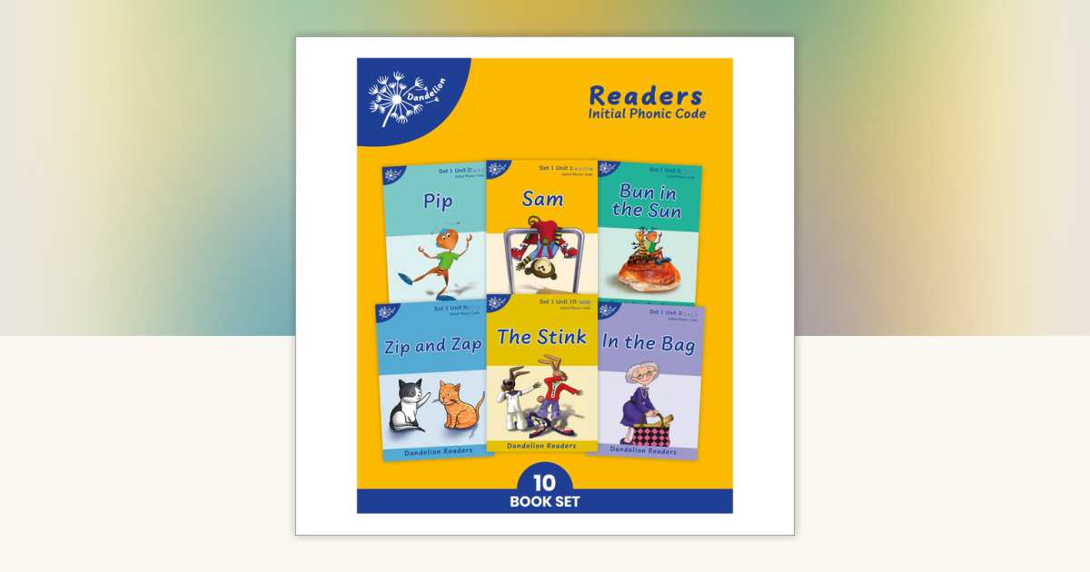 Phonic Books Dandelion Readers Set 1 Units 1-10 Sam (Alphabet Code ...