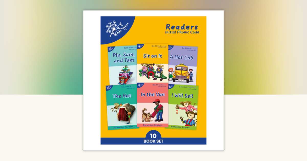 Phonic Books Dandelion Readers Set 3 Units 1-10 Sit on It (Alphabet ...