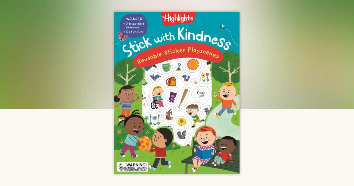 Stick with Kindness Reusable Sticker Playscenes: 9781644726716 ...