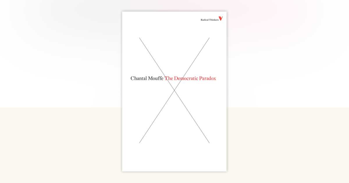 The Democratic Paradox by Chantal Mouffe: 9781844673551 ...