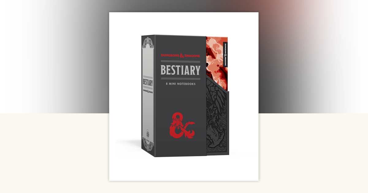 Bestiary Notebook Set (Dungeons & Dragons) by Official Dungeons ...