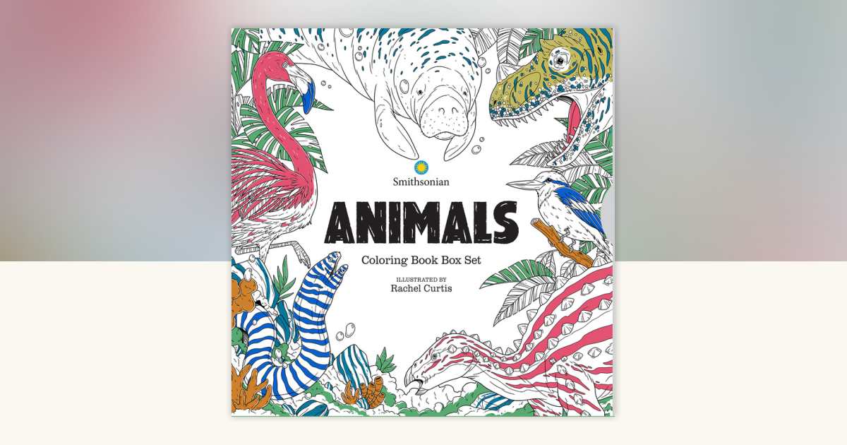Animals: A Smithsonian Coloring Book Box Set by Smithsonian Institution ...